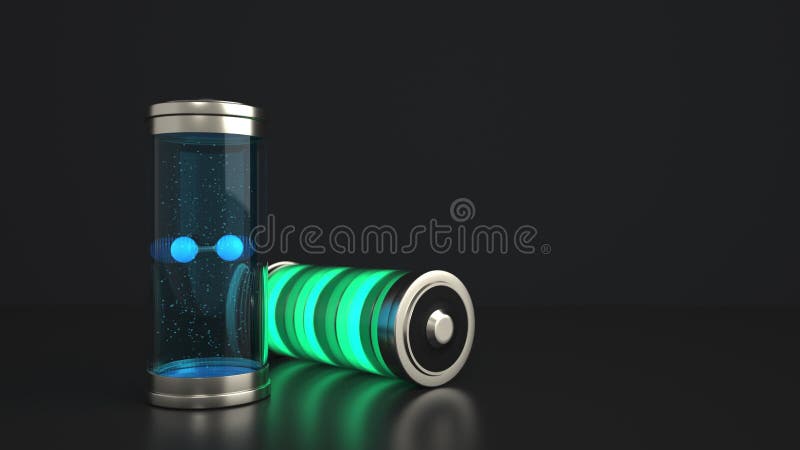 4k Video H2 Hydrogen Battery. ProRes 4444. 3D Animation Stock Video ...