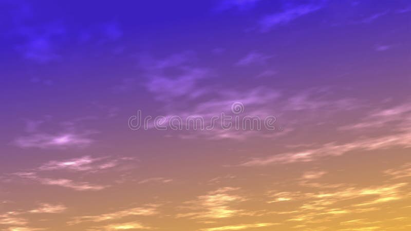 4k Video Loop Material with Clouds Flowing Left To Right in the Sunset ...