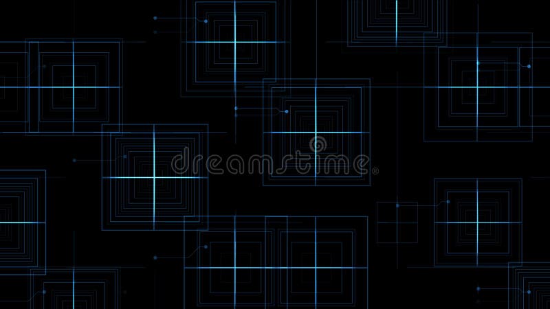 4k Virtual Electric Circuit,science Tech Lines,matrix Dots Particle ...