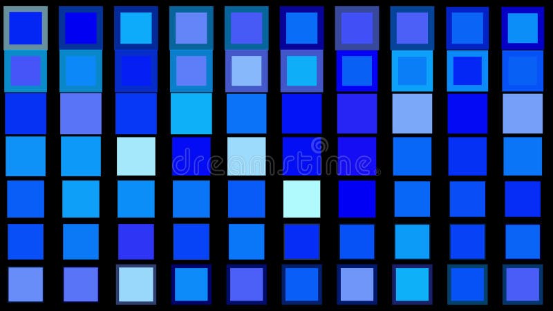 4k Vj Square Neon Light Array Matrix Background&cube Big Data Database ...