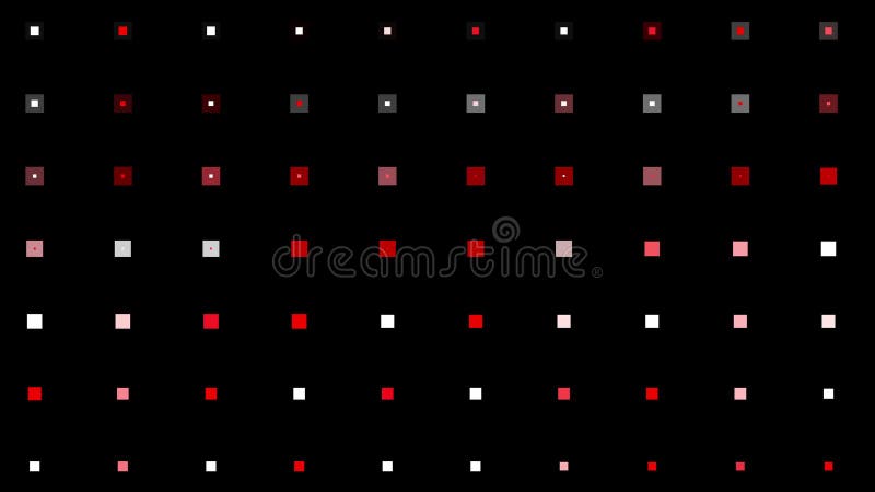 4k Vj Square Neon Light Array Matrix Background&cube Big Data Database ...