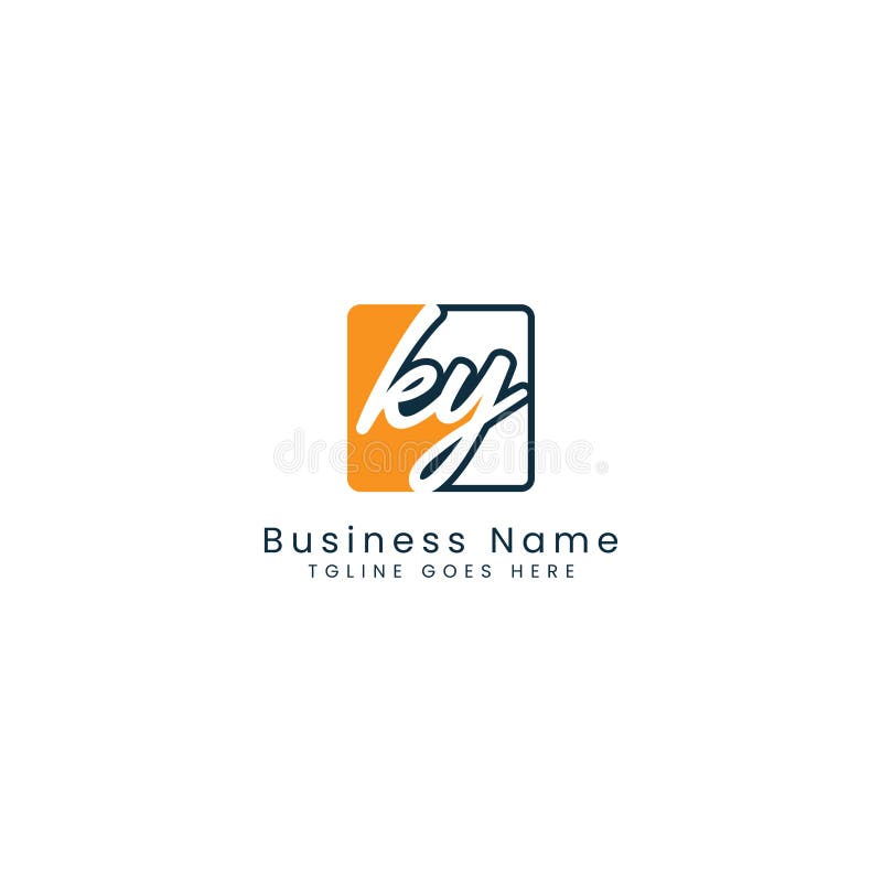 K Y Ky Initial Letter Handwritten And Signature Vector Image