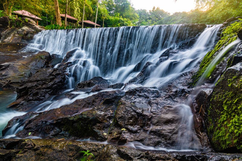 Ka Ang Water Fall Small Size Waterfall ,Nakhon Nayok,Thailand Stock ...