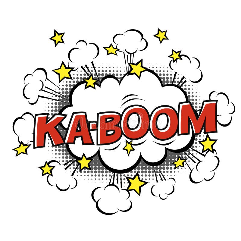 Comic Empty Explosion with Lightning in Popart Style Stock Vector ...