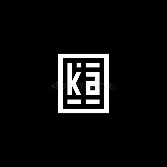 KA Initial Logo with Square Rectangular Shape Style Stock Vector - Illustration of template ...