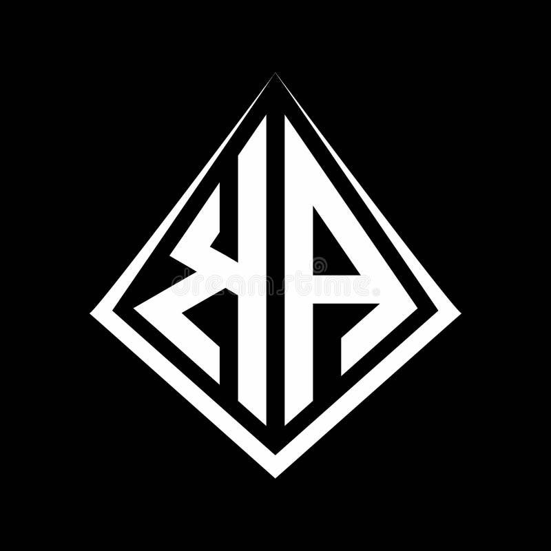 KA Logo Letters Monogram with Prisma Shape Design Template Stock Vector ...