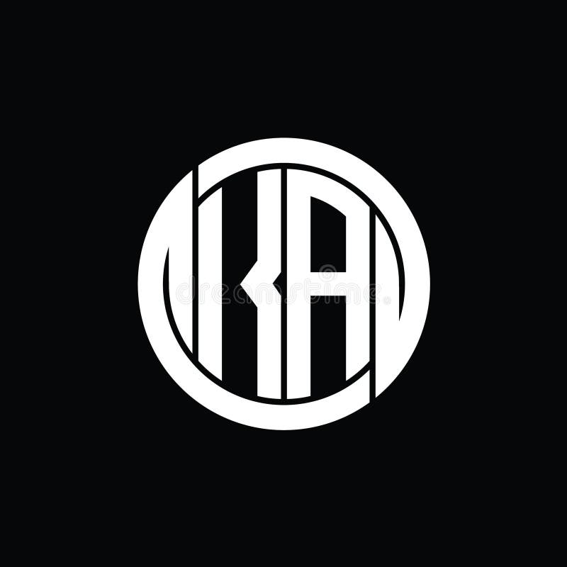 KA Logo Monogram Shield Inside Circle Shape Vector Images Design ...