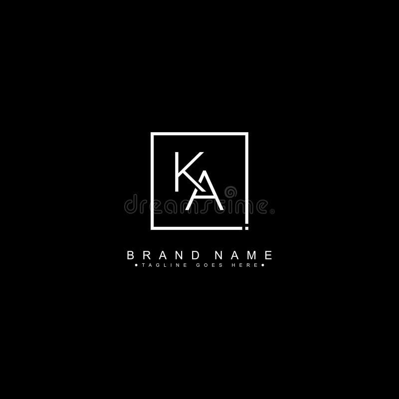 KA Minimal Vector Logo - Simple Business Logo for Monogram K and a ...