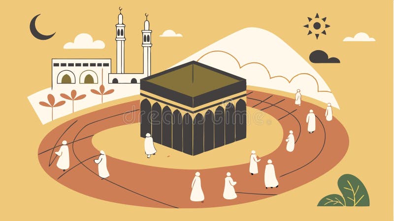 Sacred Islamic Holy Site Stock Illustrations – 944 Sacred Islamic Holy ...