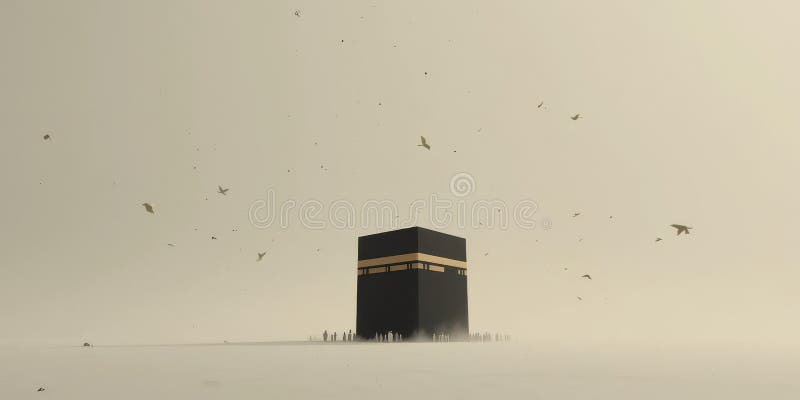Minimalist Kaaba Utilizing Negative Space To Emphasize Shape and Form ...