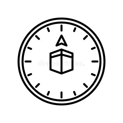 Kaaba Direction Compass Icon Stock Vector - Illustration of ramadan ...