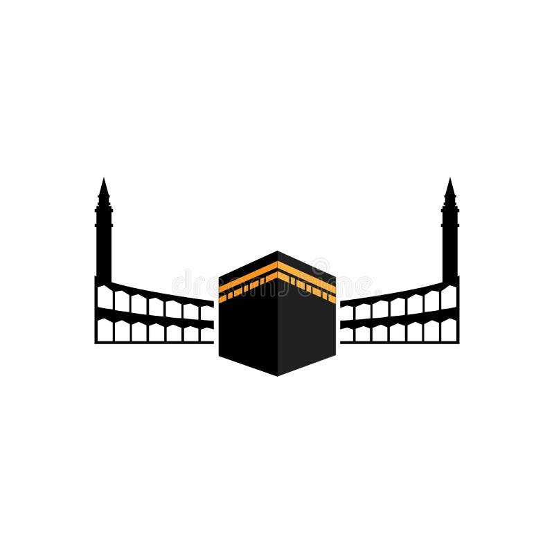 Kaaba Icon Logo Vector Design Template Stock Vector - Illustration of ...