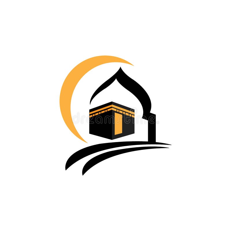 Kaaba Icon Logo Vector Design Template Stock Vector - Illustration of ...