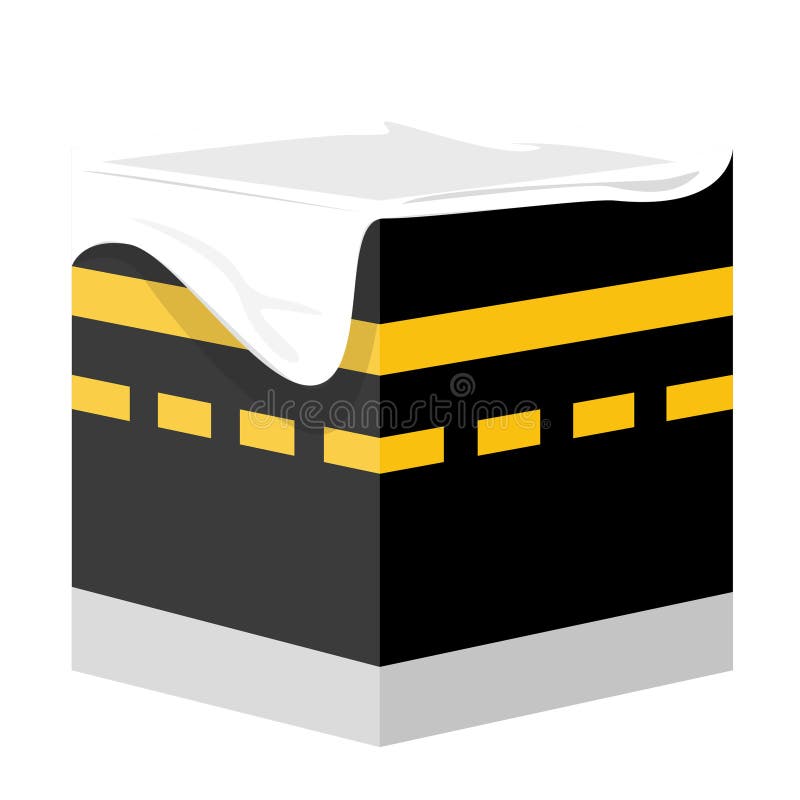 Kaaba Icon. Trendy Modern Flat Linear Vector Kaaba Icon on White Stock ...