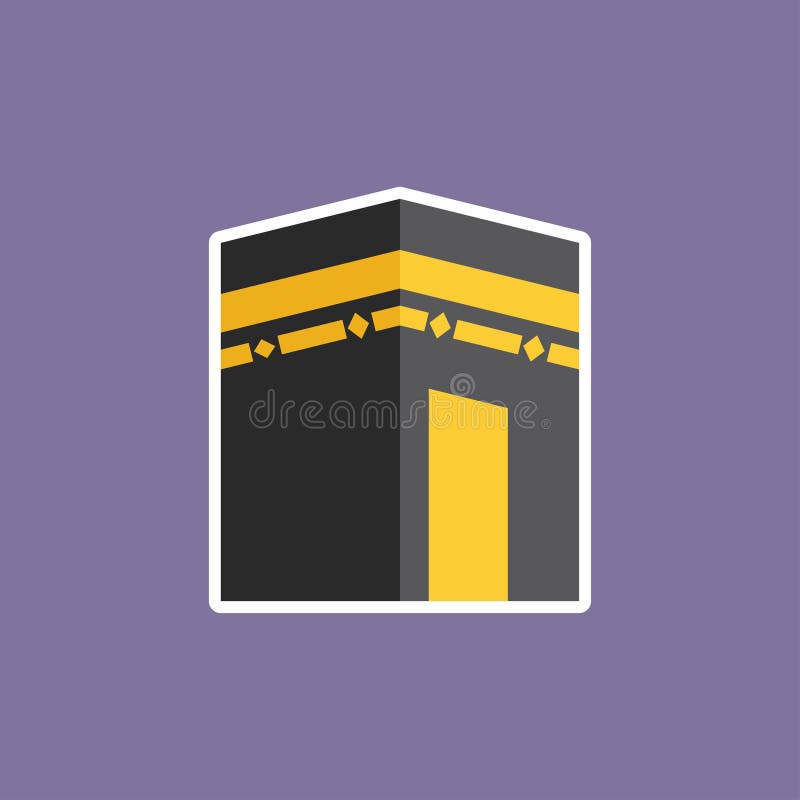 Kaaba icon stock vector. Illustration of saudi, islam - 305838641