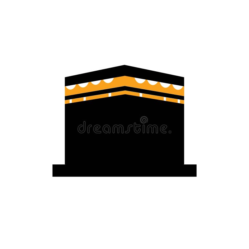 Kaaba Icon. Kaaba Mecca Mosque Vector Illustration Stock Vector ...