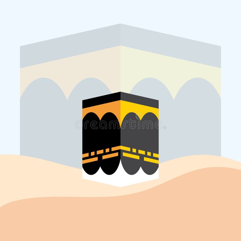 Kaaba Illustration Banner for Hajj Banner and Other Commercial Use ...