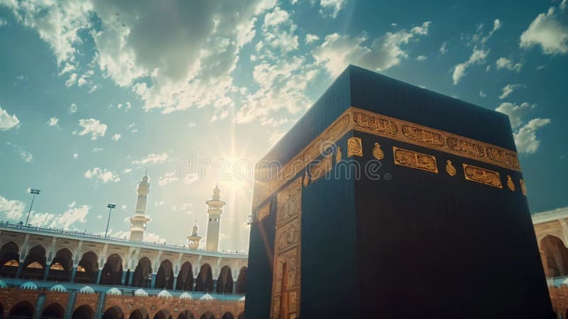 Kaaba of Islam Close Up, Religious Muslim Concept Stock Footage - Video ...