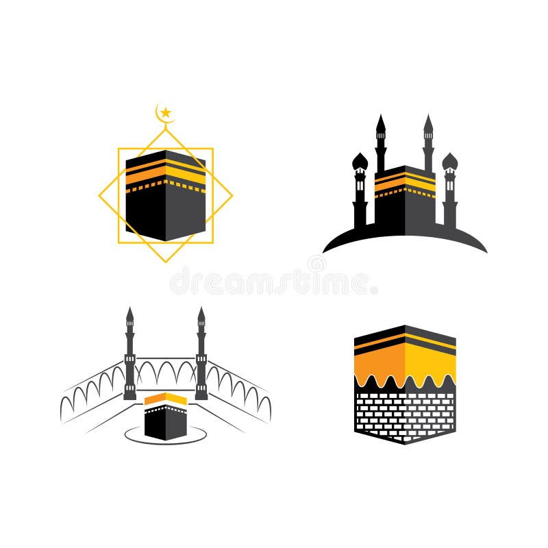 Kaaba logo stock vector. Illustration of symbol, mosque - 176225835