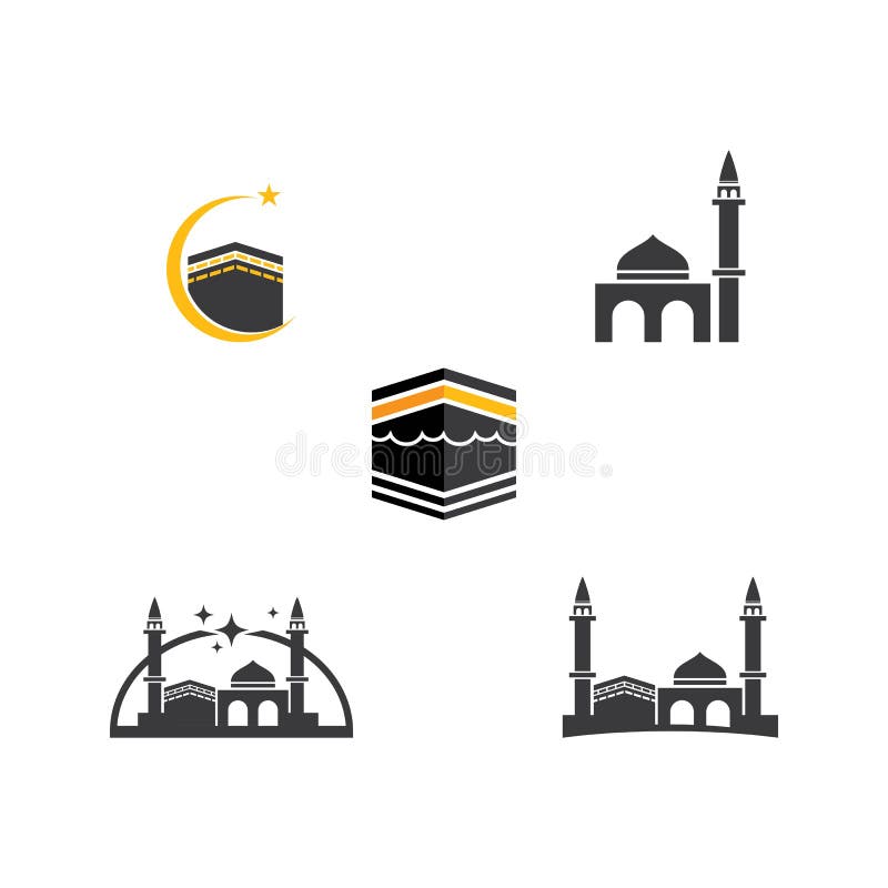 Kaaba logo stock vector. Illustration of symbol, mosque - 176225835