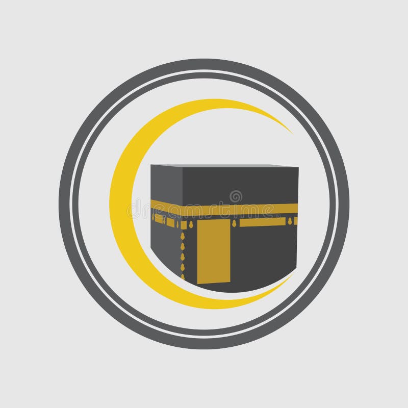 Kaaba-Mekka-Symbol-Logo-Design-Vorlage Vektor Abbildung - Illustration ...