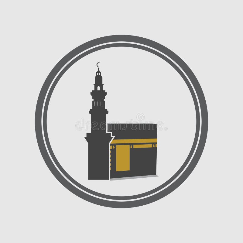 Kaaba-Mekka-Symbol-Logo-Design-Vorlage Vektor Abbildung - Illustration ...