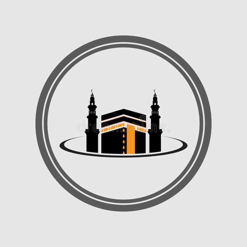 Kaaba-Mekka-Symbol-Logo-Design-Vorlage Vektor Abbildung - Illustration ...