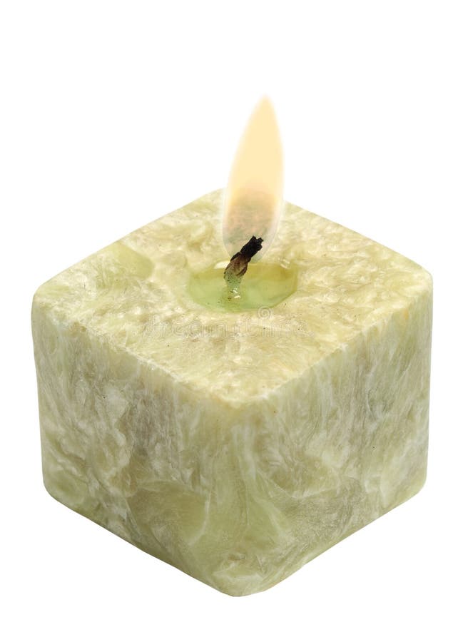 Vierkante Kaars Op Een Witte Achtergrond Stock Foto - Afbeelding ...