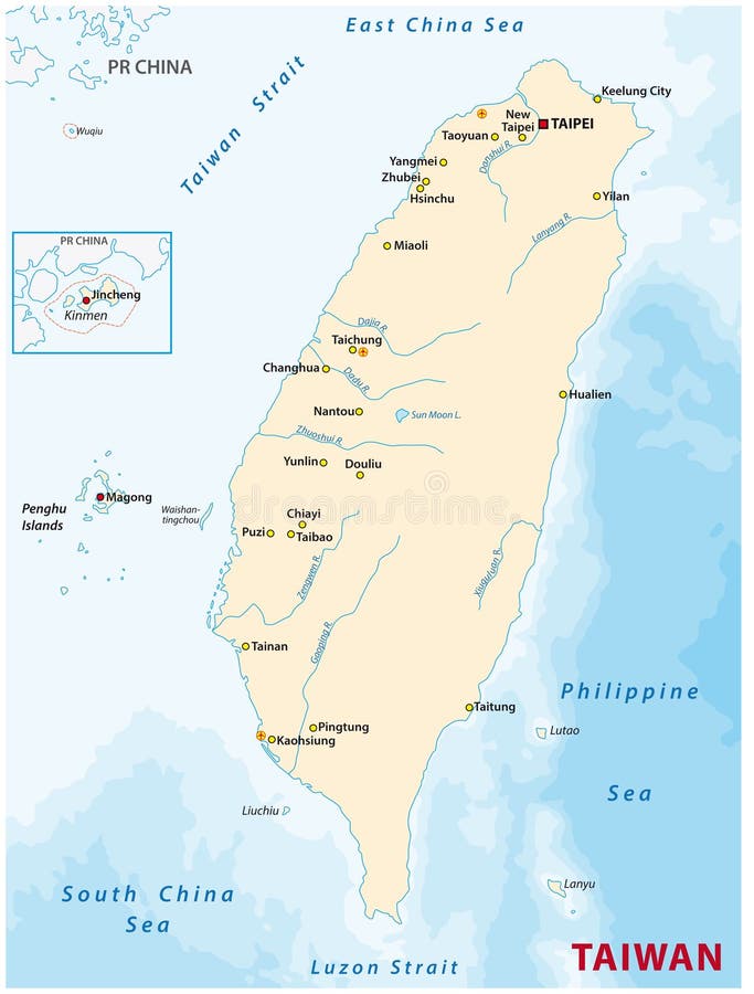 De Republiek China Geography Map Geïsoleerde Dunne Lijn Vector ...