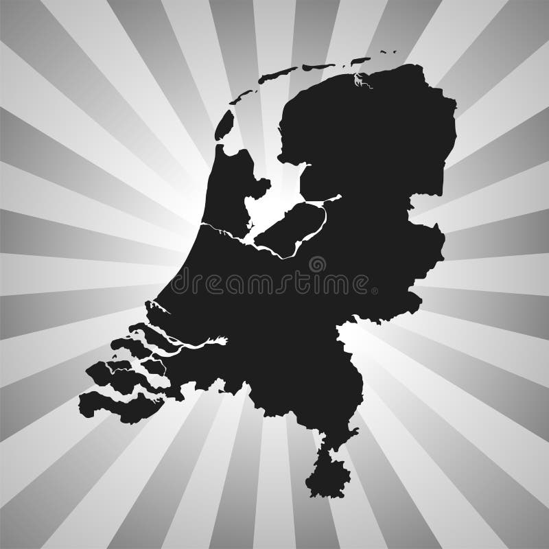 Kaart Van Nederland Vector Illustratie Illustration Of Kaart 204159678