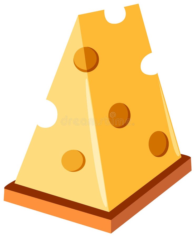 Tekening van kaas vector illustratie. Illustration of gezond - 23533061