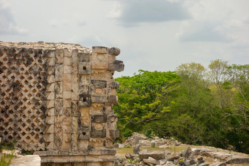 Kabah Mayan Archaeological Site in Yucatan Peninsula, Mexico Stock ...