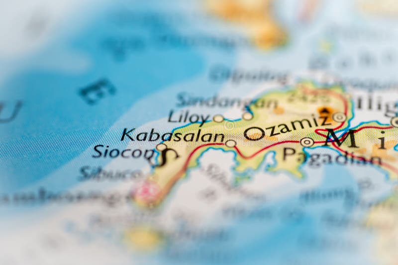 Kabasalan, Philippines Highlighted on a World Map Stock Image - Image ...