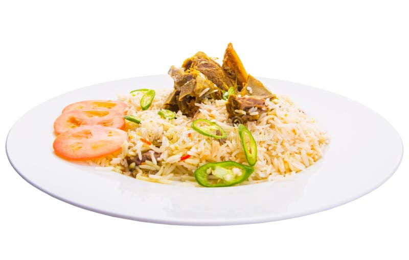 Kabsa Rice IV stock photo. Image of aromatic, meat, fried - 36011584