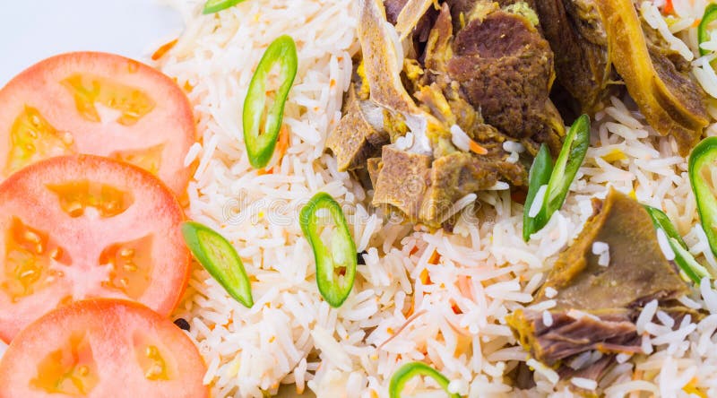 Kabsa Rice IV stock photo. Image of aromatic, meat, fried - 36011584