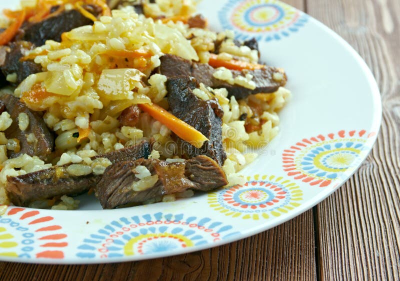 Kabuli Palaw stock image. Image of lamb, eating, pilav - 53656909