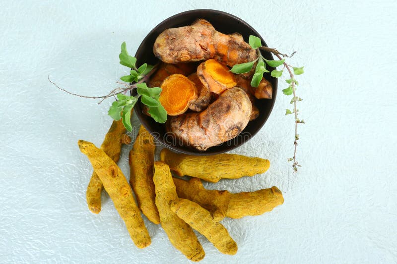 Kacchi Haldi or Raw Turmeric, Indian Spice Stock Photo - Image of haldi ...