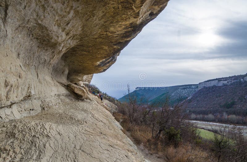 Kachi-Kalion in Crimea stock image. Image of rock, historical - 95426093