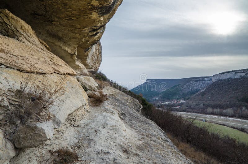 Kachi-Kalion in Crimea stock photo. Image of blue, sheer - 96076082