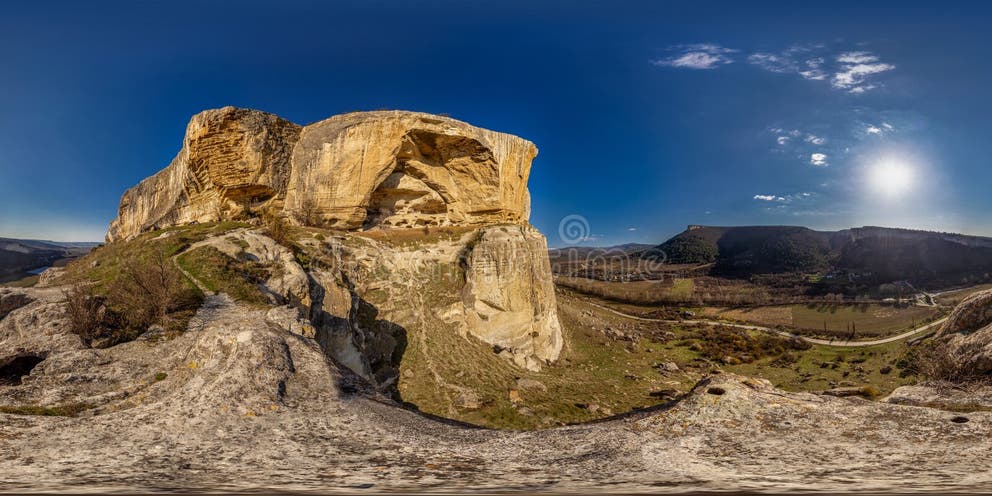 Kachi-Kalion Valley, Spherical 360 180 VR Panorama Stock Image - Image ...