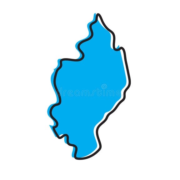 Kachin State of Myanmar Vector Map Illustration Stock Vector ...