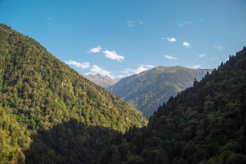 Kackar Mountains with Green Forest Landscape in Rize, Turkey Stock ...
