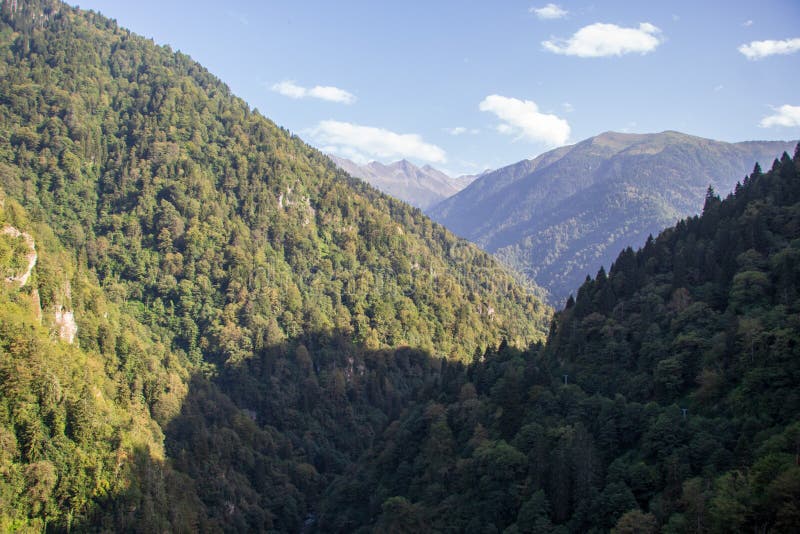 Kackar Mountains with Green Forest Landscape in Rize, Turkey Stock ...