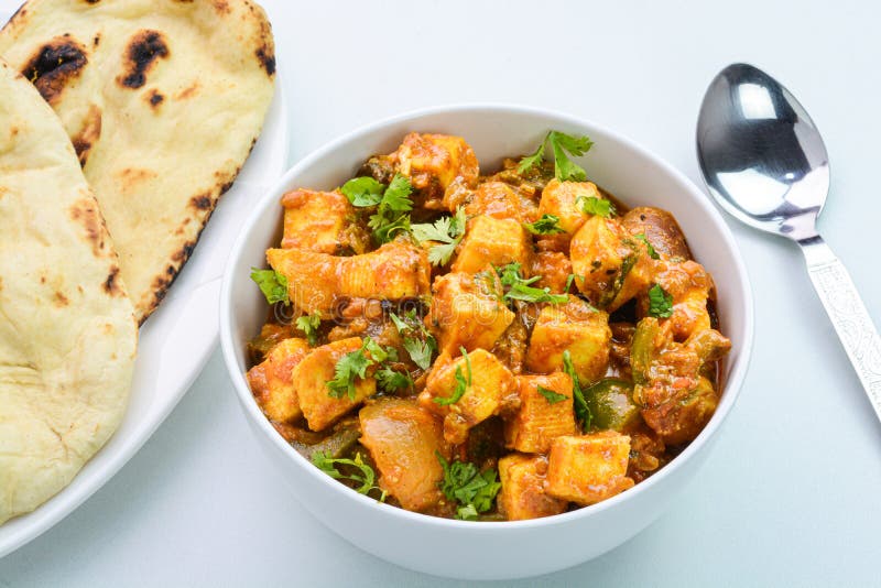Kadai Paneer indian dish stock image. Image of served - 259188835
