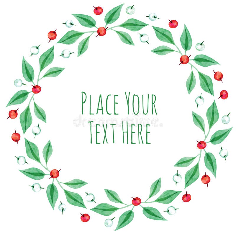 Kader Witte En Rode Bessen Met Takslinger Vector Illustratie ...