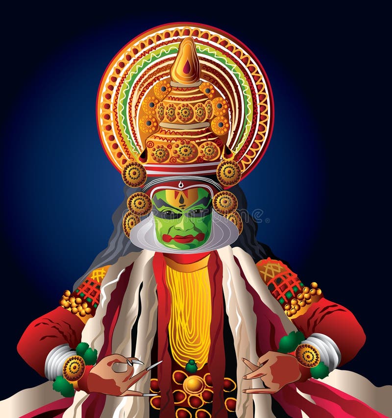 Kathakali Stock Illustrations – 2,185 Kathakali Stock Illustrations ...