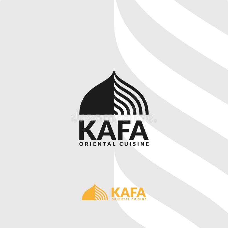 Kafa Logo Template for Middle Eastern Restaurants Stock Vector ...