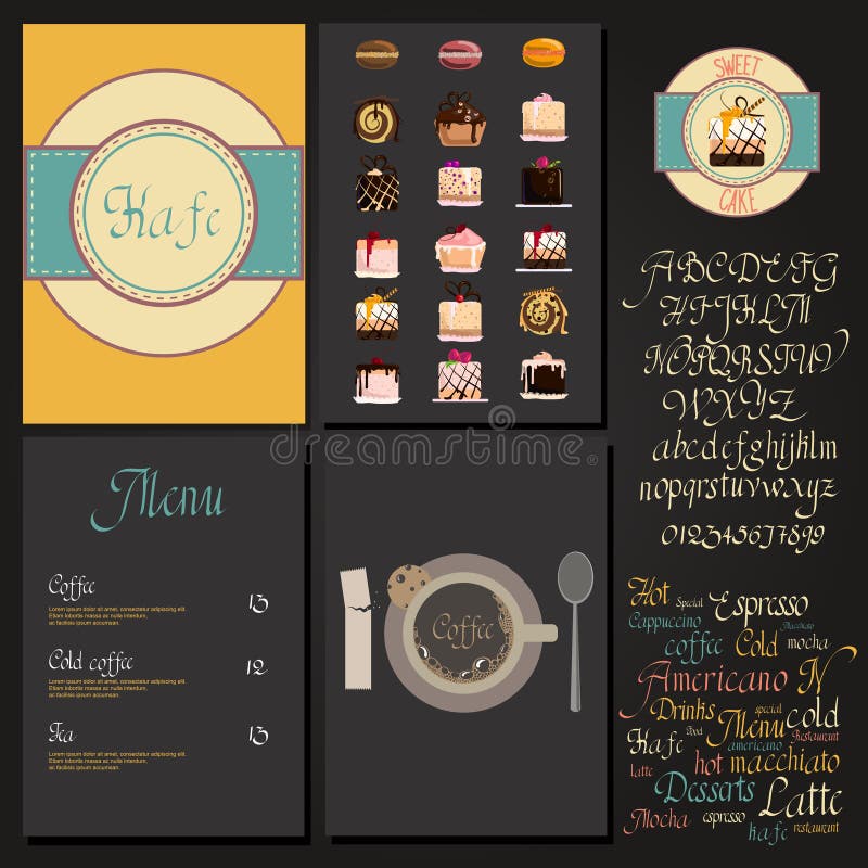 Menu Cursive Stock Illustrations – 411 Menu Cursive Stock Illustrations ...