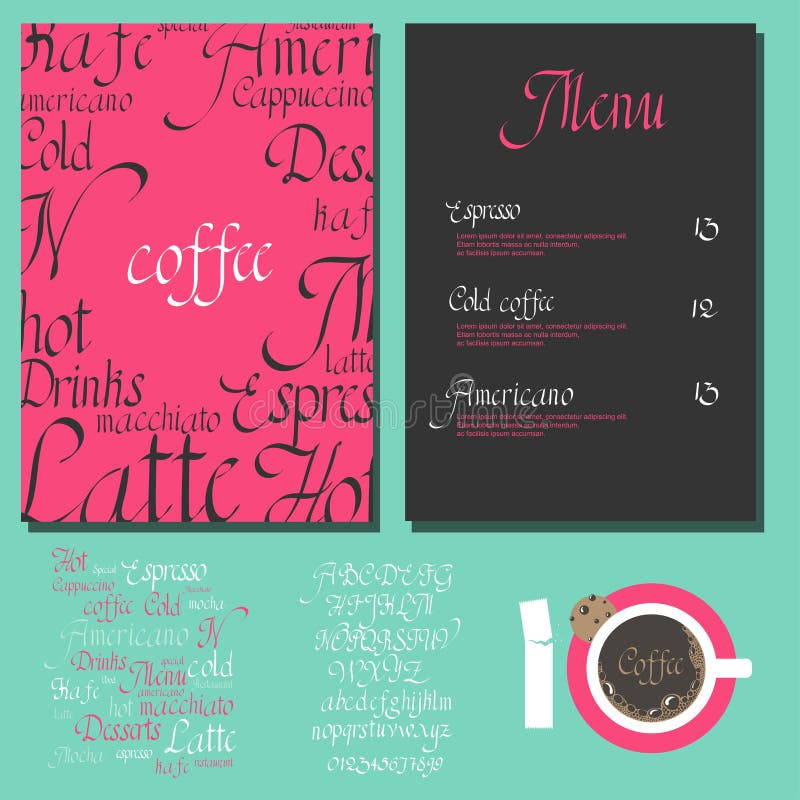 Menu Cursive Stock Illustrations – 411 Menu Cursive Stock Illustrations ...