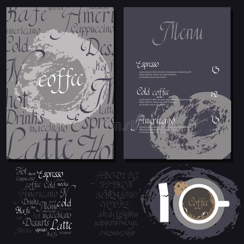 Menu Cursive Stock Illustrations – 411 Menu Cursive Stock Illustrations ...